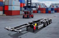 China Skeleton Semi Trailer Container Transportation Trailer for sale