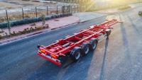 China Skeleton Semi Trailer Container Transportation Trailer for sale