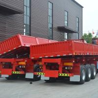 China 3-Axles Side Tipping Coal Mine Transportation Semi Trailer for sale