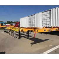 China Customized Color Container Transport 20/40ft 12m Skeleton Trailer Chassis for sale
