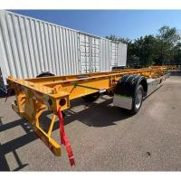 China Customized Color Container Transport 20/40ft 12m Skeleton Trailer Chassis for sale