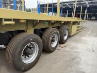 China Timber Coil And Steel Container Haulage Side Column Flatbed Semi Trailer for sale