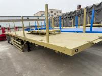 China Timber Coil And Steel Container Haulage Side Column Flatbed Semi Trailer for sale