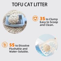 China Grey Flushing Cat Litter Customization Dustless Cat Litter OEM for sale