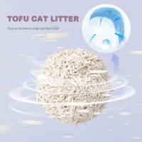 China Biodegradable Low Dust Fast Clumping Tofu Cat Litter Sand with Customizable Packaging for sale