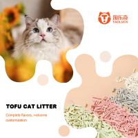 China Green Tea Flushable Kitty Litter Low Dust Flushable Clumping Cat Litter for sale