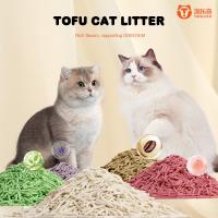 China OEM ODM Tofu Cat Litter Sand Flushable Kitty Litter Customized for sale