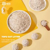 China Fast Clumping Tofu Kitty Litter Green Environmentally Friendly Cat Litter for sale