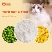 China Natural Greentea Tofu Clumping Litter ODM Clumping Biodegradable Cat Litter for sale