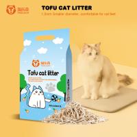 China Flushable Eco Friendly Natural Tofu Clumping Cat Litter Biodegradable for sale