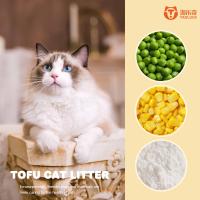 China Flushable Eco Friendly Natural Tofu Clumping Cat Litter Biodegradable for sale