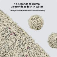 China Colorful Bentonite Tofu Mixed Cat Litter OEM ODM Tofu Clumping Cat Litter for sale