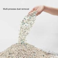 China Flushable Bentonite Tofu Mixed Cat Litter Dust Free Clumping Biodegradable Cat Litter for sale