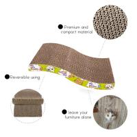 China Durable Cat Scratch Board Cardboard Reversible Cat Scratching Pad for sale