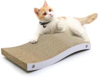 China Cardboard Wave Cat Scratcher Durable Cat Scratching Pad Reversible for sale