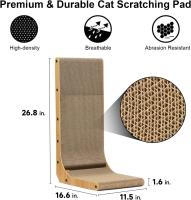 China Sustainable Reversible Cat Scratching Pad Durable Cat Scratcher Lounge for sale