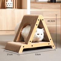 China Custom Corrugated Cat Scratcher Sustainable Cat Scratching Posts And Boards for sale