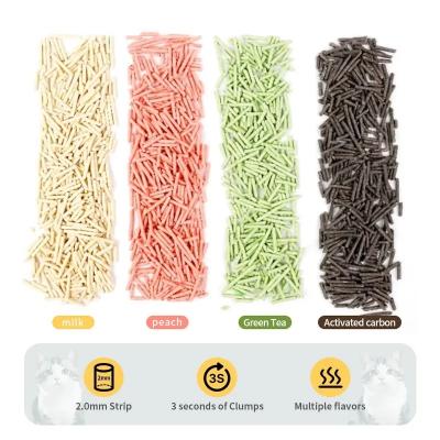 China Customizable Tofu-Based Cat Litter Made from Clean Soy Ingredients with Multi-Scent Choices, Adjustable Pellet Sizes, and Enhanced Odor Control & Clumping Efficiency for sale