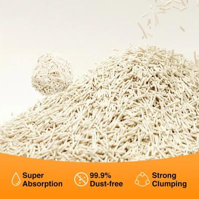 China Factory Bulk Popular Supplier Clean Pet Mixed Cat Litter Deodorize Non Stick Bottom Efficient Agglomeration High Absorbency Indoor-Safe Kitty Litter 1.5mm 1.8mm 2.0mm for sale