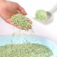 China Eco Friendly Green Tea Tofu Cat Litter Low Tracking for sale