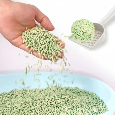 China Eco Friendly Green Tea Tofu Cat Litter Low Tracking for sale