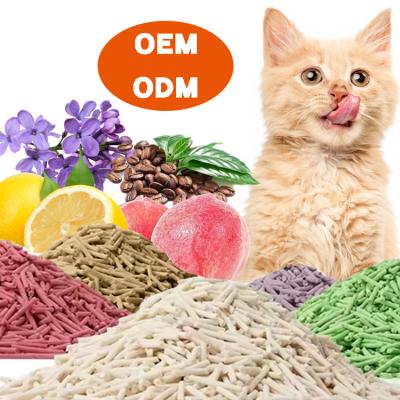 China Flushable Eco Friendly Natural Tofu Clumping Cat Litter Biodegradable for sale