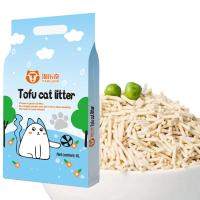 China Wholesale Biodegradable Low Dust Fast Clumping Tofu Cat Litter for Multiple Cats for sale