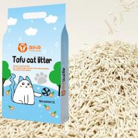 China Tofu 100 Dust Free Cat Litter Premium Cornstarch Dustless Cat Litter for sale