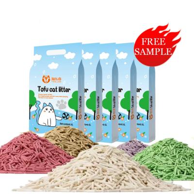 China 1.8mm 100% Eco Friendly Natural Tofu Cat Litter Flushable for sale