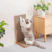 China Detachable Cardboard Scratch Pad L Shape Cat Scratcher Sustainable for sale