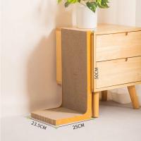 China Detachable Cardboard Scratch Pad L Shape Cat Scratcher Sustainable for sale