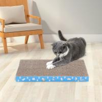 China Reversible Durable Cat Scratch Pad Recyclable Cat Scratcher Cardboard for sale