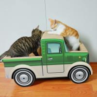 China Corrugated Cardboard Cat Scratcher Car Shaped Cat Scratcher OEM ODM for sale