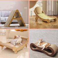 China Curve Comfort Lounge Cat Scratch Board Oversize Cat Scratching Board Large for sale