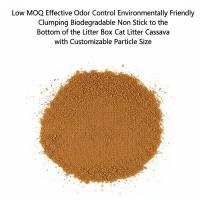 China Low Dust Effective Odor Control Customizable Particle Size Tofu Cat Litter Cassava Sand Biodegradable for sale