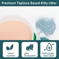 China Premium 100% Biodegradable Cassava Cat Litter with Fast Clumping and Low Dust for Eco-Friendly Pet Care for sale