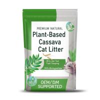 China Premium Natural Cassava Cat Litter with Ultra-Low Dust Fast Clumping and 100% Biodegradable Properties for sale