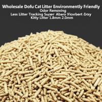 China Wholesale Tofu Cat Litter with Low-Dust Formula Customizable Flavors and Quick Solubility Soy Kitty Litter for sale