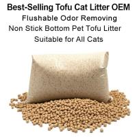 China Flushable Odor Removing Non Stick Bottom Tofu Cat Litter Suitable for All Cats for sale