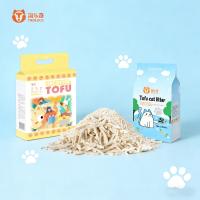 China Quick Clumping Low Tracking Flushable Tofu Cat Litter Eco-Friendly Tofu Litter Sand for sale