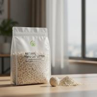 China Natural Tofu Cat Litter from Soybean Residue with Strong Clumping, Low Dust, and Safe for Kittens for sale