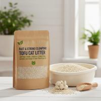 China Fast & Strong Clumping Tofu Cat Litter with Effective Odor Control and Water-Soluble Plant Fiber Base for sale