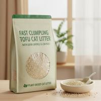 China Fast Clumping Tofu Cat Litter with Odor Control and Low Dust Plant-Based Cat Litter for sale