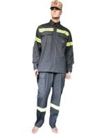 China Professional Fire Fighting Suit 0.5kg Waterproof Flame Retardant with Reflective Strips S-4XL Emergency Rescue Gear for sale