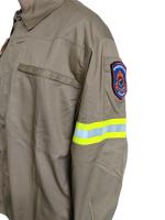 China BAOYI Flame Retardant Firefighter Jacket with Reflective Strips - XS to 4XL Sizes, 3000 PCS MOQ for sale