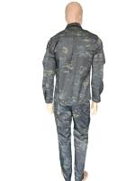 China Professional Military Uniform Set - Waterproof Camouflage Jacket & Trousers in XS-4XL Sizes with 3000 MOQ for sale