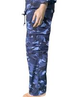 China Blue Camouflage Military Army Uniform XS - 4XL Waterproof Tactical Uniform Set for sale