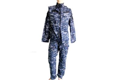 China Blue Camouflage BDU Military Uniform Set 3-Piece XS-3XL 1.5kg Weight for Tactical Use for sale