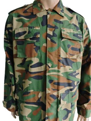China Military Tactical Jacket BDU Uniform 65/35 Poly-Cotton Blend with 4 Pockets in XS-4XL Sizes for sale