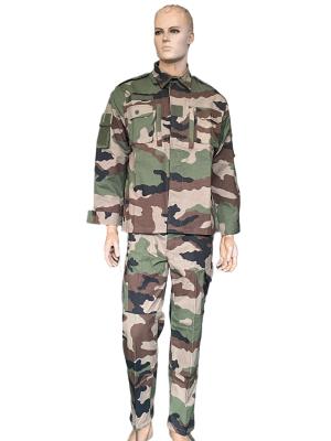 China F2 Tactical Combat Uniform Set - 210-230 GSM Polyester Cotton, XS-3XL Sizes with French Camouflage Pattern for sale